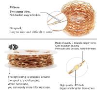 China Waterproof Plug In Wire Fairy Lights 50M Length Star String Lights For Bedroom for sale