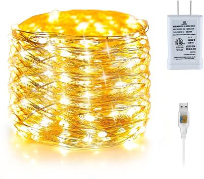 China Bright 20M Length Copper Fairy Lights Plug In / Waterproof LED Rope Lights AC 240V for sale