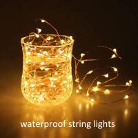China Christmas Tree Copper String Lights Plug In 20m Length AC 100V for sale