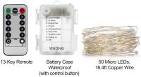 China Warm White Twinkle 1.5V Battery Operated Christmas Lights 100 Hours for sale