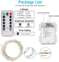 China Cool White Twinkle Battery Operated Christmas Lights 30m Length 28V 40℃ for sale
