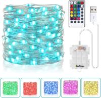 China Color Changing Battery Operated Christmas Lights 6V 40m Length 400 LED for sale