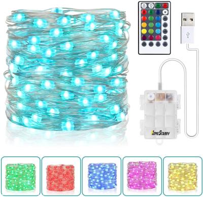 China Color Changing Battery Operated Christmas Lights 6V 40m Length 400 LED for sale