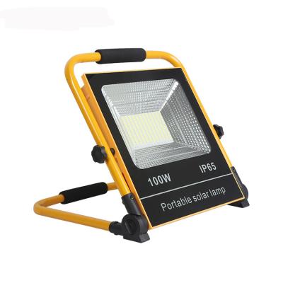 China Lithium Battery LED Solar Powered Flood Lights 100W For Corridors for sale