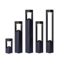 China IP54 110-265V Matte Black Integrated LED Lawn Lights For Courtyard 2 Years Warranty for sale