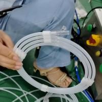 China Medical Tube Coiling Packaging Machine 80-150mm for Single Double Hose Coil 10s per Cycle for sale