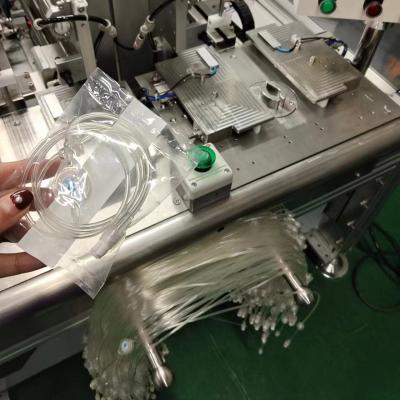 China PLC Controlled Cannula Manufacturing Machine for Medical Extension Tube Packing Sealing 380V 3.5KW for sale