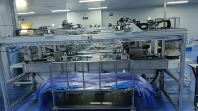 China Fully Automatic Suction Tube Gluing Joint Machine Pipe Bonding Inspection & Coil Packaging Equipment LJG002 for sale