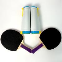 China Retractable Table Tennis Rackets Set Net Ping Pong Paddle Net Balls Set for sale