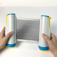 China Retractable Table Tennis Rackets Set Net Ping Pong Paddle Net Balls Set for sale