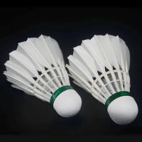 China 3in1 Type Goose Feather Badminton Shuttlecock PU Cork Dmantis D45 for sale