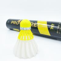 China OEM Yellow Feather Badminton Shuttlecock Stand Hybrid 3in1 Anti Hitting for sale