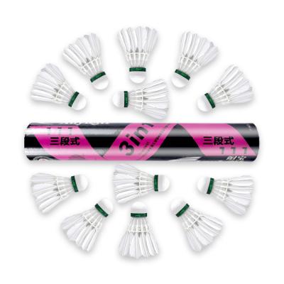 China Anyball 111 Goose Feather Badminton Shuttlecock 3in1 Shuttlecock OEM for sale