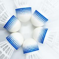 China Nylon Leaf Badminton Shuttlecock Birdies PEA Cork for sale