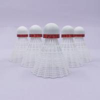 China White Fiber Cork Badminton Nylon Shuttlecock Eco Friendly One Pieces Formed Ball for sale