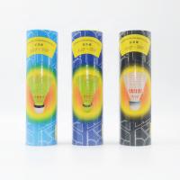 China White Yellow Nylon Badminton Shuttlecock Indoor Outdoor Sports PU Cork for sale