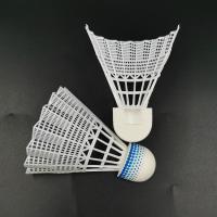 China Nylon Badminton Plastic Shuttlecock Stable Sturdy For Entertainment Yellow White for sale