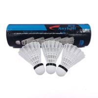 China PU Fiber Cork Badminton Ball Nylon Shuttlecocks For Outdoor Indoor Sport for sale