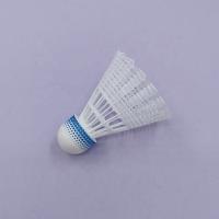 China Plastic Nylon Badminton Shuttlecocks Stable Nylon Shuttlecock Ball For Training for sale