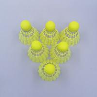 China Fiber Cork Badminton Shuttlecock Ball Nylon Shuttles With Stability Durability for sale