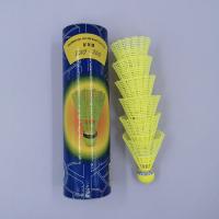 China Fiber Cork Badminton Shuttlecock Ball Nylon Shuttles With Stability Durability for sale
