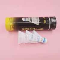 China Nylon Leaf Badminton Plastic Shuttlecock With PEA Cork Head for sale
