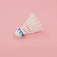 China Nylon Leaf Badminton Plastic Shuttlecock With PEA Cork Head for sale