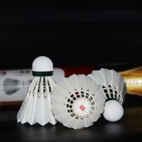 China Tournament Level 3 In 1 Shuttlecock Super Durable Natural Duck Badminton Feather Cork Shuttlecock for sale