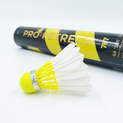 China Pro Petrel 767 3in1 Goose Badminton Feather Shuttlecock For Asian Market for sale