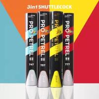 China Pro Petrel 757 Shuttlecock Badminton Natural Goose Feather Birdie for sale