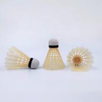 China 12pcs Plastic Cock Badminton Shuttlecocks Nylon Plastic Birdies for sale