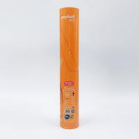 China EVA Fiber Cork Badminton Plastic Shuttlecock 12 Pack Yellow White Color for sale
