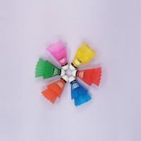 China 12pcs Colors Nylon Plastic Badminton Shuttlecock For Sports Fun for sale