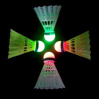 China Colorful Red Green Light LED Badminton Shuttlecock Lasting for sale