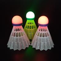 China Glowing Luminous LED Badminton Shuttlecock Colorful Flashing Lighted LED Badminton for sale