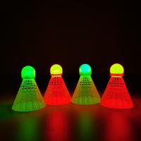 China Shining Light Badminton LED Shuttlecock Nylon Skirt for sale