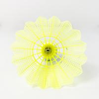 China Lighting Colorful LED Badminton Shuttlecock Nylon Plastic Leaf Foaming Cork for sale