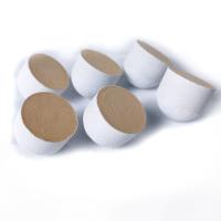China Durable PU Fiber Cork Of Badminton Nylon Cloth Badminton Shuttlecock Head for sale