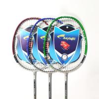 China 907 Aluminium Alloy Portable Badminton Racket Single PC Pack With Full Cover Raquette for sale
