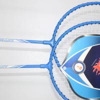China Iron Steel Badminton Racket Set For Indoor Outdoor Play Raqueta De Acero for sale