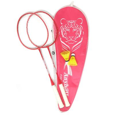 China Customized Portable Badminton Racket Racquet Steel Alloy Set 63cm for sale