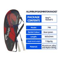 China Power Trainer Badminton Racket Set Aluminum Alloy For Shuttlecock Sports 798 Anyball for sale