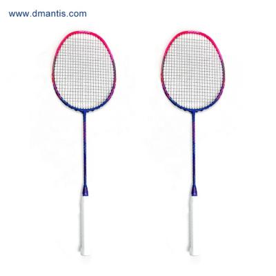 China Light Weight Full Graphite Carbon Fiber Badminton Racket Tension 22-30lbs for sale