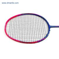 China Light Weight Full Graphite Carbon Fiber Badminton Racket Tension 22-30lbs for sale