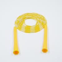China PVC Colorful Soft Beaded Jump Rope Bamboo Joint Beaded Skipping Rope for sale