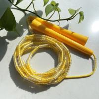 China Eco Friendly Bamboo Adjustable Jump Rope Beaded Skipping Rope For Children for sale