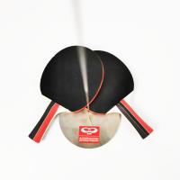 China Flex Axle Portable Table Tennis Set Wood Handle Rubber Sponge for sale