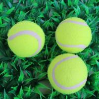 China Rubber Polyester Tennis Racket Ball 5cm Small Toy Pet Dog Tennis Balls for sale