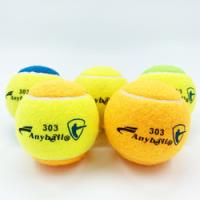 China Rubber Polyster Felt Custom Tennis Balls Colored Training Tennis Ball 80-100cm for sale