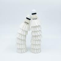China First Class Natural Traditional Duck Feather Badminton Shuttlecock PU Cork for sale